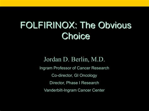 Dose Modified Folfirinox