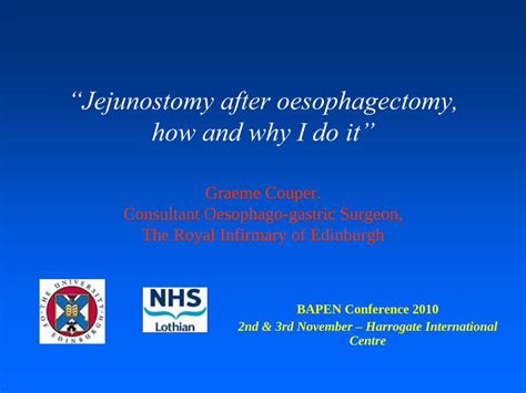 Pdf “jejunostomy After Oesophagectomy How And Why I Do It