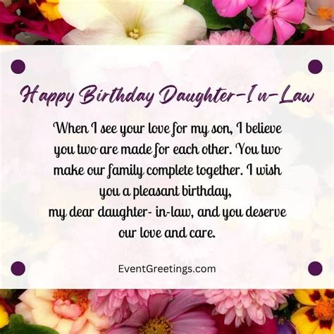 65 Sweet Birthday Wishes For Daughter In Law Wishes For Daughter