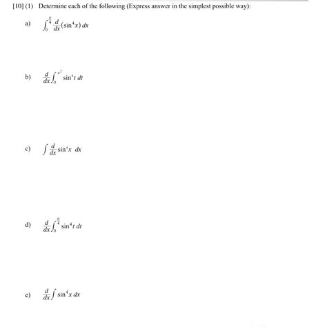 solved [10] 1 ﻿determine each of the following express