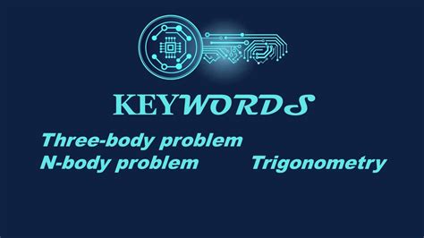 3 The Double Centroid Approach Three Body Problem Youtube
