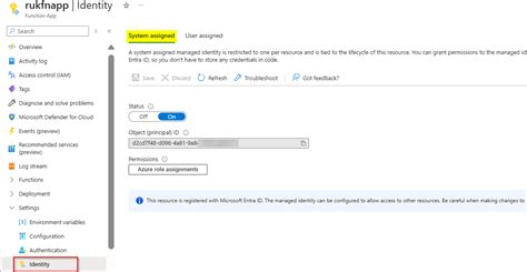 Configure Entra Authentication In An Azure Function App Using Its