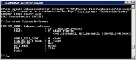 running subversion server as a windows service