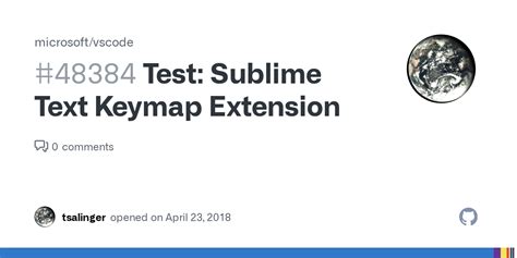 Test Sublime Text Keymap Extension · Issue 48384 · Microsoftvscode