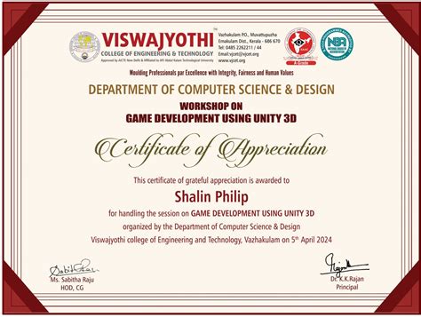 Shalin Philip On Linkedin Honored To Receive A Certificate Of Appreciation For Conducting A Game