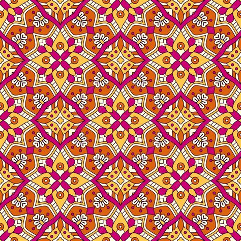 Premium Vector Decorative Geometric Tile Seamless Pattern