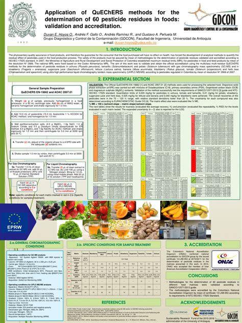Pdf Application Of Quechers Methods For The Determination Of 60