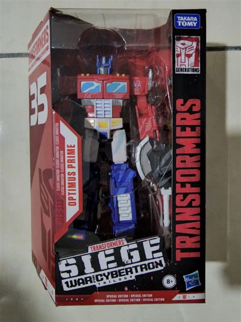 Transformers SIEGE Optimus Prime (35th Anniversary), Hobbies & Toys ...
