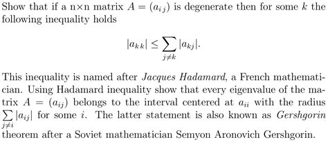 solved show that if a nxn matrix a aij is degenerate
