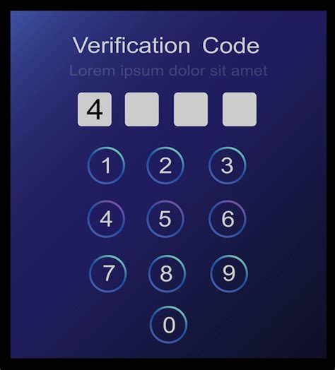 Premium Vector Verification Code Text Number Series Password Login