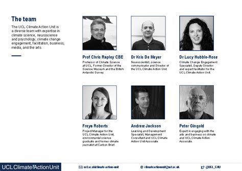 How We Work Climate Action Unit Ucl University College London