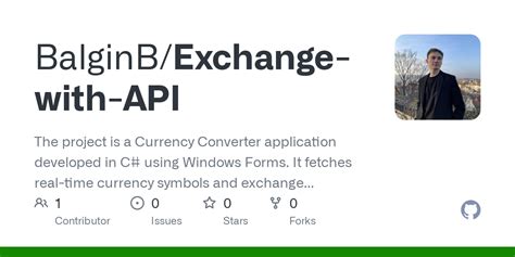 Github Balginb Exchange With Api The Project Is A Currency Converter Application Developed In