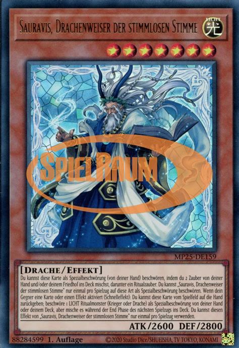 Sauravis Drachenweiser Der Stimmlosen Stimme Yu Gi Oh Karte Kaufen Spielraum