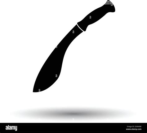 Machete Icon White Background With Shadow Design Vector Illustration