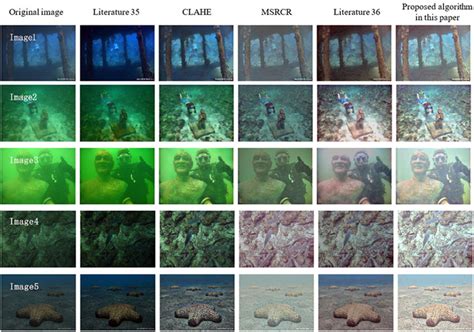 comparison of experimental results with different algorithms