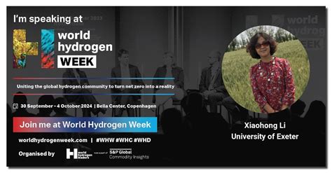 Xiaohong Li On Linkedin Ill Be Speaking At World Hydrogen Week The Global Hydrogen Event Of The…