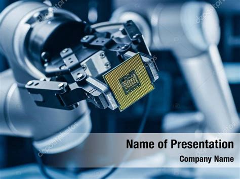 Tech Modern High Authentic Robot Powerpoint Template Tech Modern High