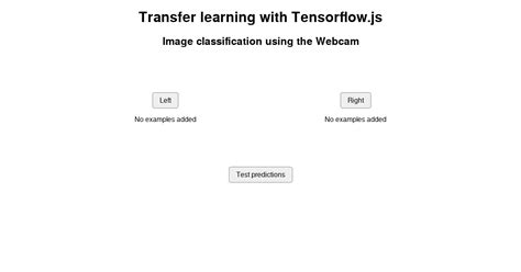 Tfjs Transfer Learning Codesandbox
