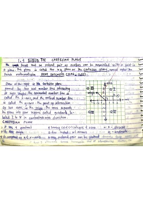 SOLUTION The Cartesian Plane And Fuction Notation Studypool