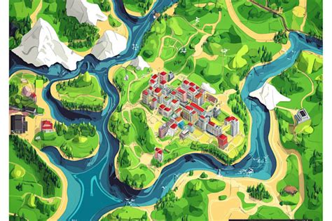 create vector map city map site map event map in illustrator by