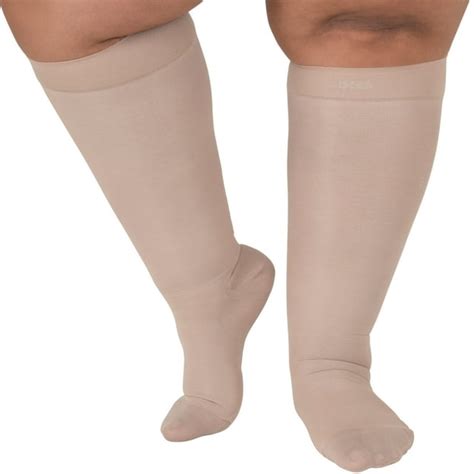 3xl Womens Compression Knee High 15 20mmhg By Absolute Support Nude