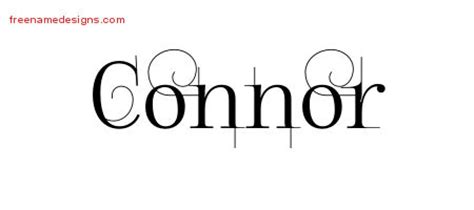 Decorated Name Tattoo Designs Connor Free Lettering Free Name Designs