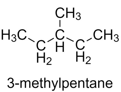 3 Methylpentane Structural Formula