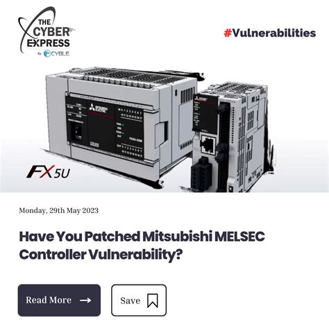The Cyber Express By Cyble On Linkedin Have You Patched Mitsubishi Melsec Controller Vulnerability