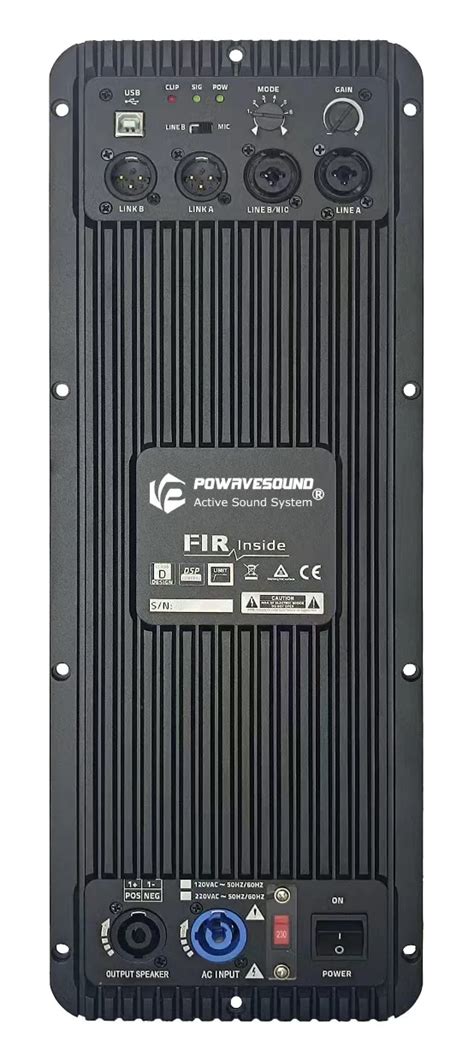 Active Speaker Amplifier Module 2 Way System 1500w For Subwoofer And Speakon Output 800w For Top