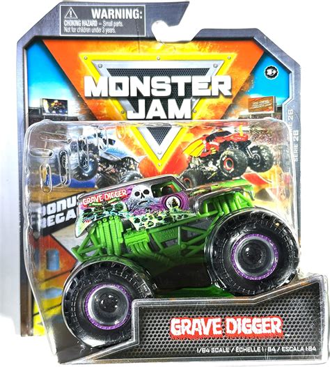 Monster Jam Grave Digger Chrome With Green Chassis