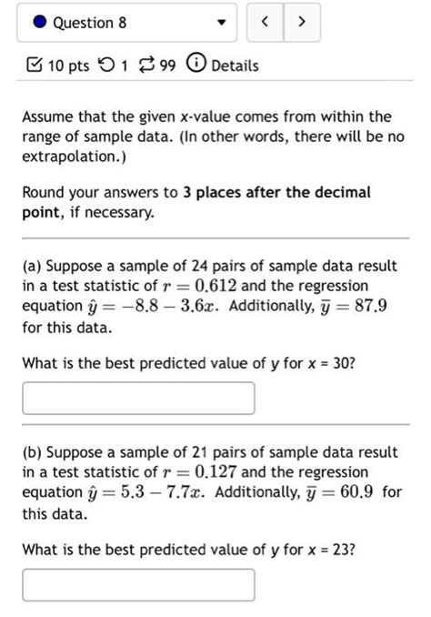 Solved Assume That The Given X Value Comes From Within The