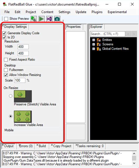Generated Resolution Code Now Supports Custom Code Modifications Flatredball