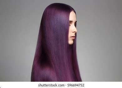 Woman With Long Purple Hair Images Stock Photos Vectors Shutterstock