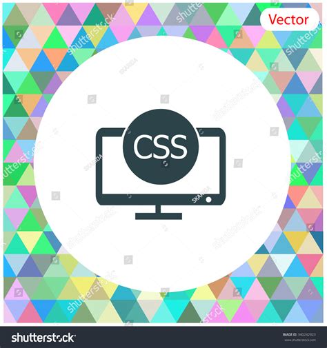 Css Icon Programming Language Stock Vector Royalty Free 340242923