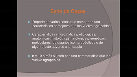 2 Reporte De Caso Y Serie De Casos Youtube