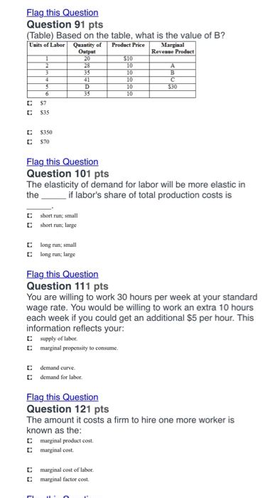 Solved Question Pts Table Based On The Table What Is Chegg