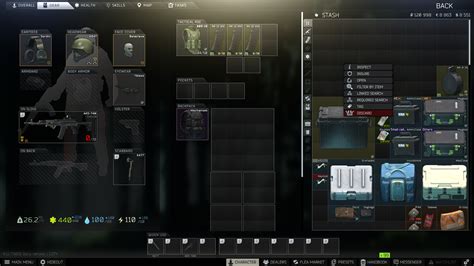 Escape From Tarkov Menu Ux Redesign Blog Hey Im Markus