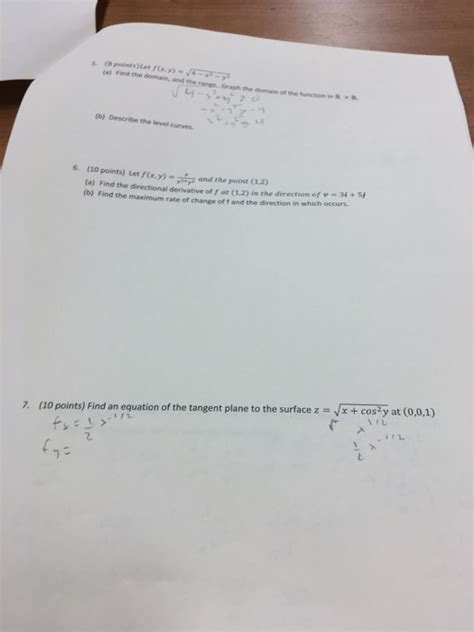 solved let f x y squareroot 4 x 2 y 2 find the