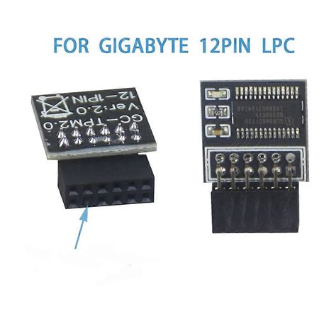 For Gigabyte Gc Tpm 2 0 Motherboard 12 Pin Tpm 2 0 Module Lpc Upgrade Pc System Fruugo Uk