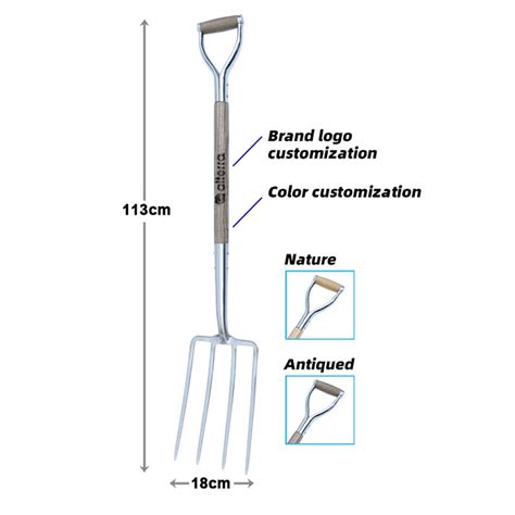 Digging Fork 4 Tine Stainless Steel Pitchfork D Handle Alterra Tools