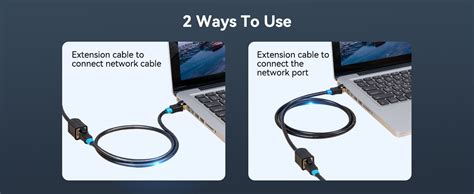 Vention Cat 6 Ethernet Extension Cable 6 6ft 2m Cat6 Rj45 Extender Male To Female