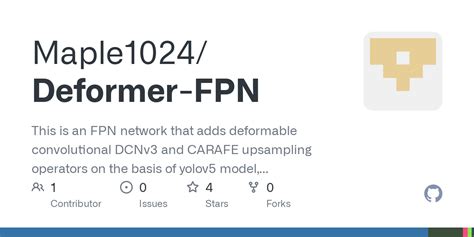 Github Maple1024deformer Fpn This Is An Fpn Network That Adds