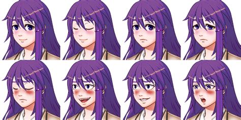 Yuri Face Sprite Sheet By Goldfang On Deviantart