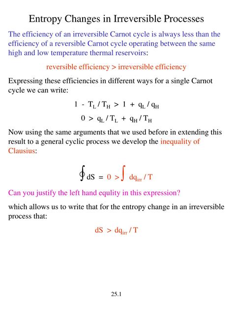 PPT Entropy Changes In Irreversible Processes PowerPoint Presentation ID