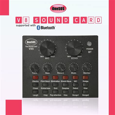 Jual OneSOS Sound Card V8S Sound Card V8S Plus Mixer SoundCard V8 MIXER Audio USB External