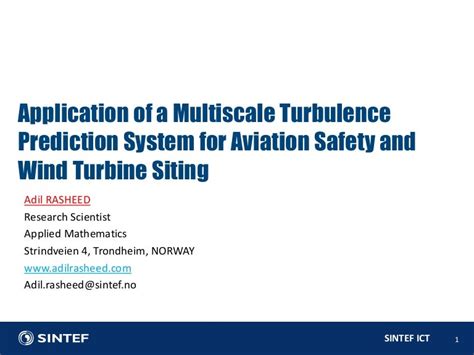 Appliecation Of A Multiscale Turbulence Prediction System For Aviaito