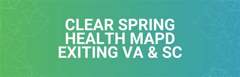 Clear Spring Health Medicare Advantage Prescription Plans Exiting Sc And Va