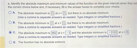 Solved Omplete Parts A Through C For The Given Function Chegg