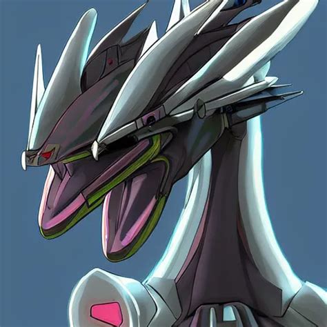 Female Jetplane Mecha Dragon Bust Shot Anthro Digital Stable