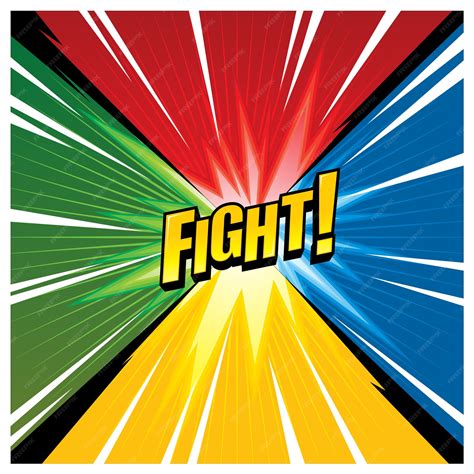 싸우는 장면 테마와 배경 디자인 서식 파일 프리미엄 벡터